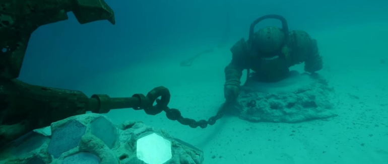 Giant Nautilus statue buried off the Australian coast to create ...