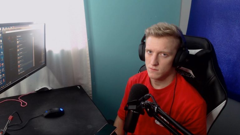 Tfue slams desk with both feet while mocking xQc in Fortnite - Dot Esports