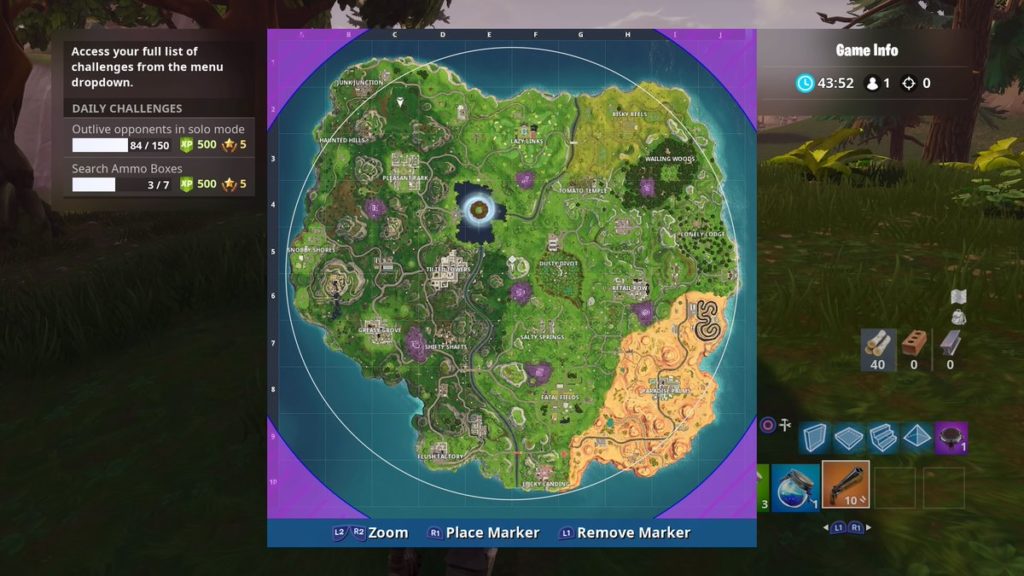All of the map changes introduced at the start of Fortnite season 6 ...