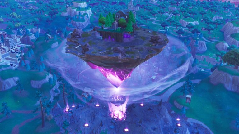 Fortnite's floating island has activated the rune near Shifty Shafts ...