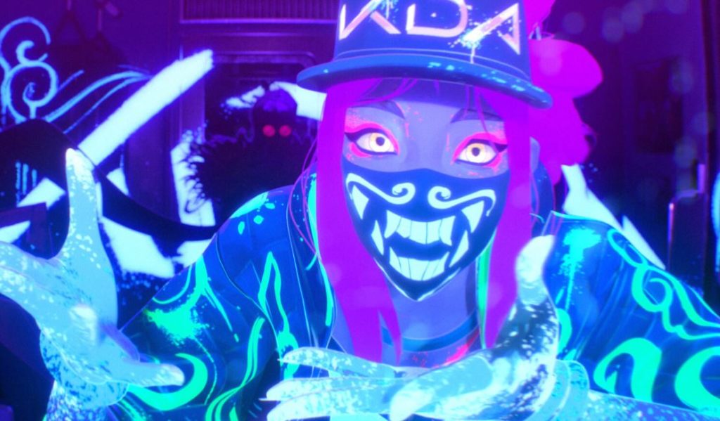 Soyeon and Miyeon used motion capture equipment to perform in the K/DA ...