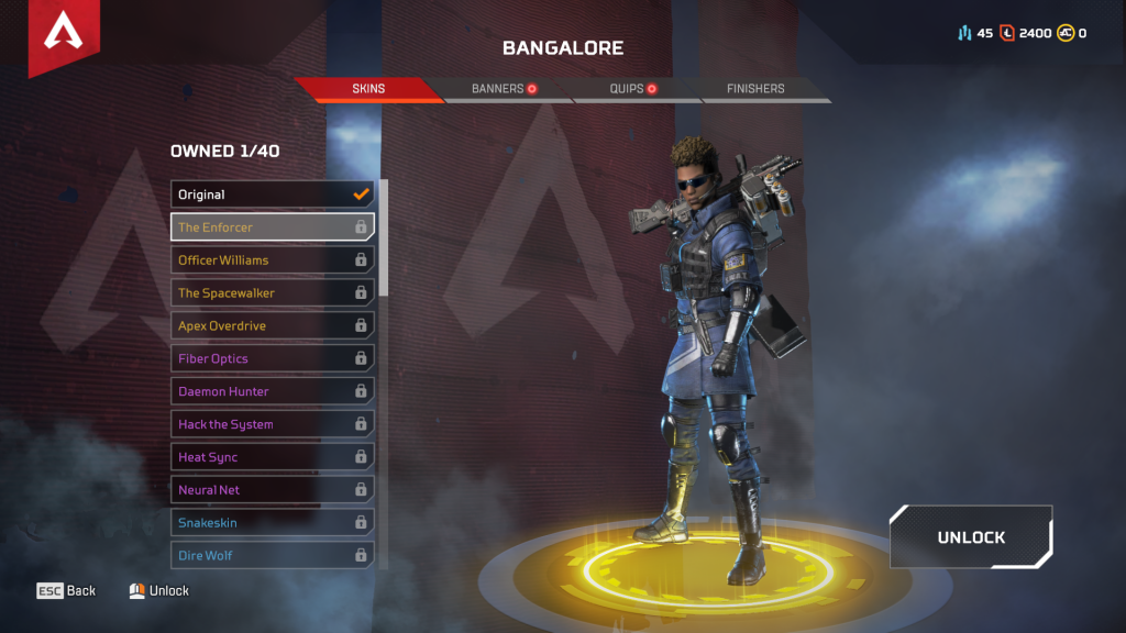 Here is every Apex Legends Legendary Skin so far | Dot Esports