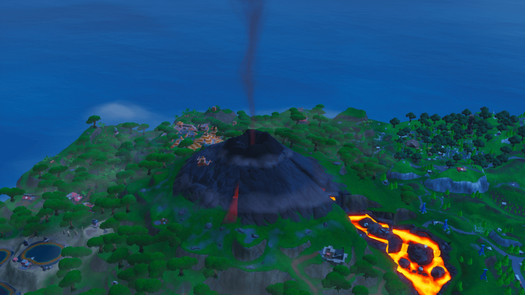 Fortnite's volcano has started sending out smoke - Dot Esports