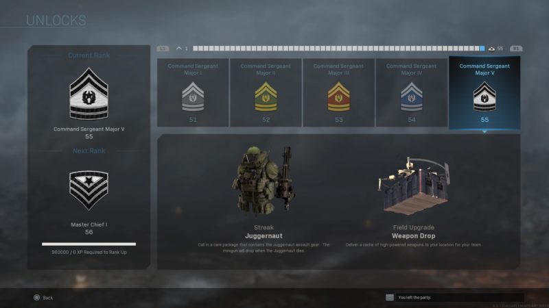Call of Duty: Modern Warfare Prestige Guide: Officer Rank Progression ...