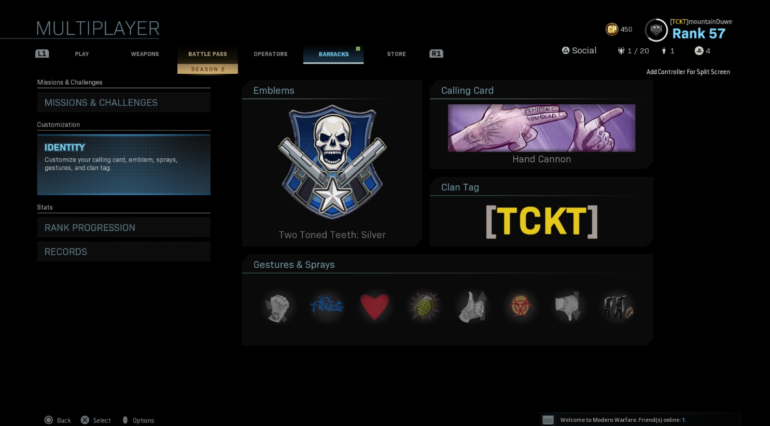 How to get a gold colored clan tag in Call of Duty: Modern Warfare ...