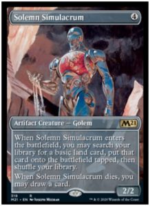 MTG Commander Artifact creature Solemn Simulacrum returns to Standard ...