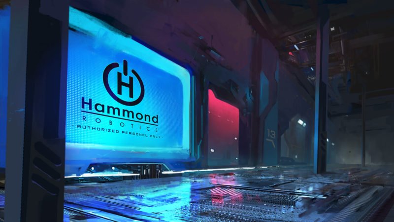 Apex in-game teaser sprays an R over Hammond Robotics signs in World's ...