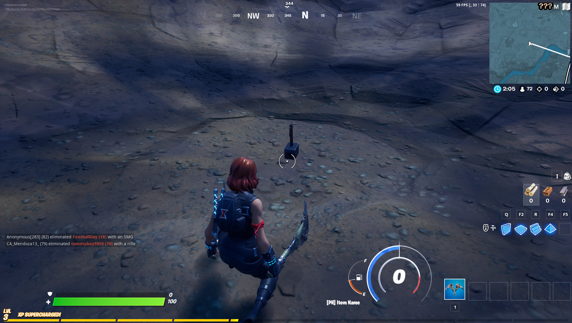 Thor's hammer crash-landed on the Fortnite map, creating a massive ...