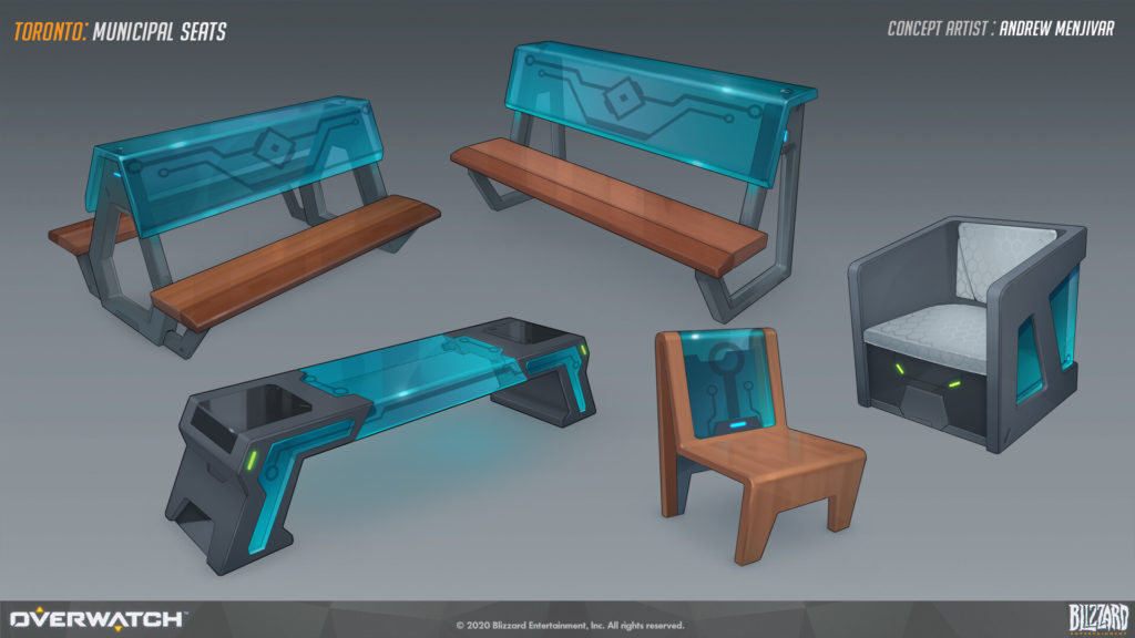 Overwatch 2 artist showcases props concept art for Toronto - Dot Esports