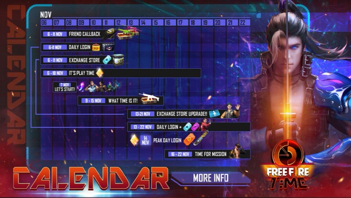 Free Fire Time event is offering free gun boxes, costumes, vouchers ...