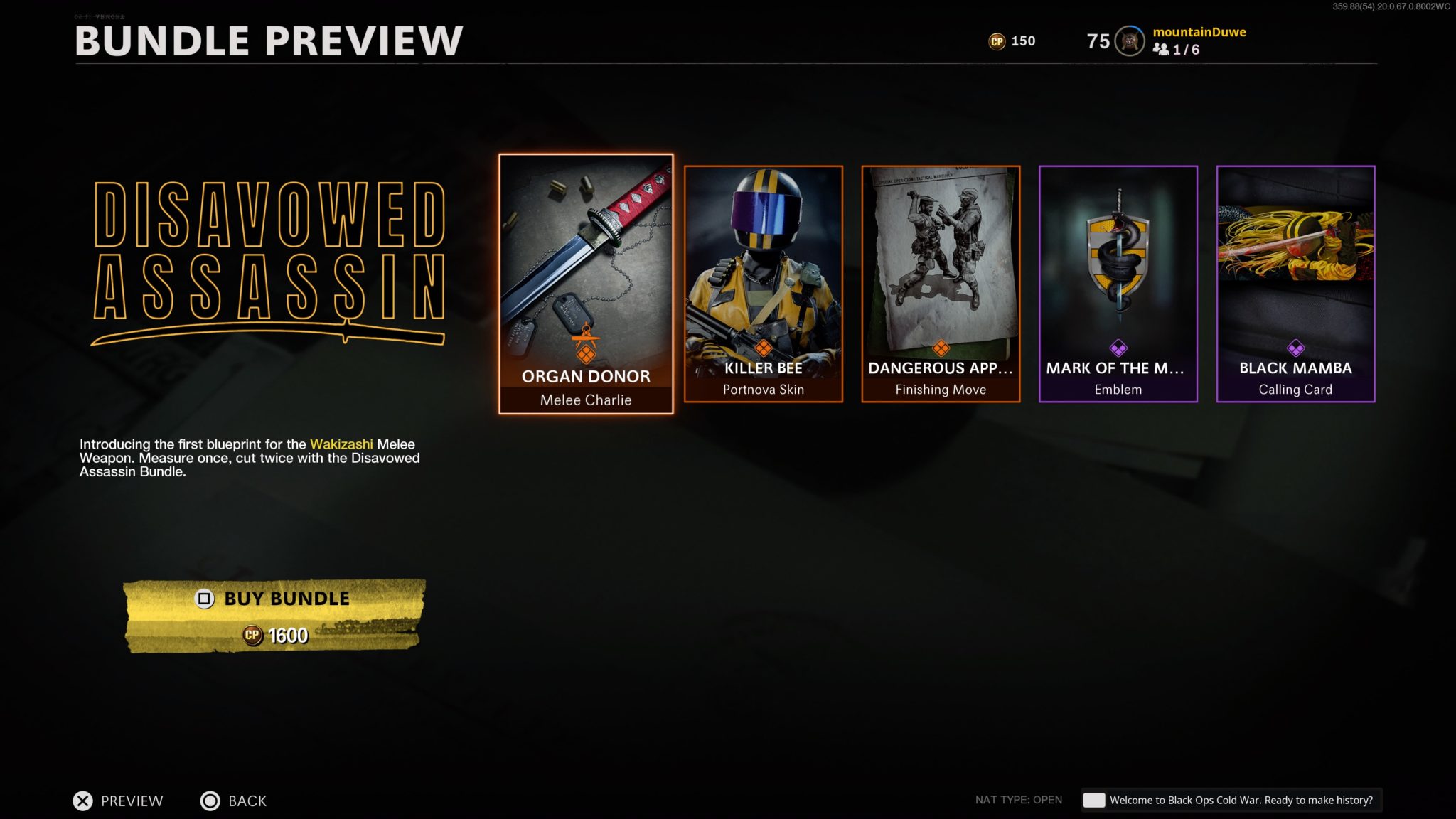 How to unlock the Wakizashi sword in Call of Duty: Black Ops Cold War ...