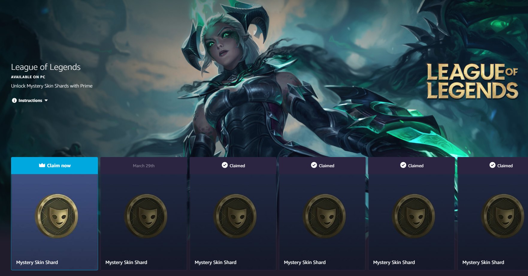 Another League of Legends skin shard is up for grabs with Prime Gaming ...