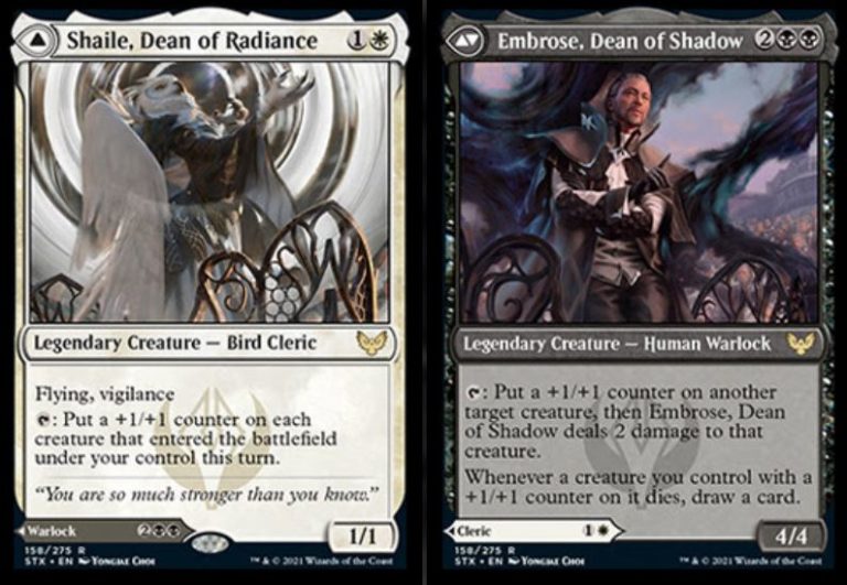 Cycle of rare MDFCs showcase the deans of MTG Strixhaven, School of ...