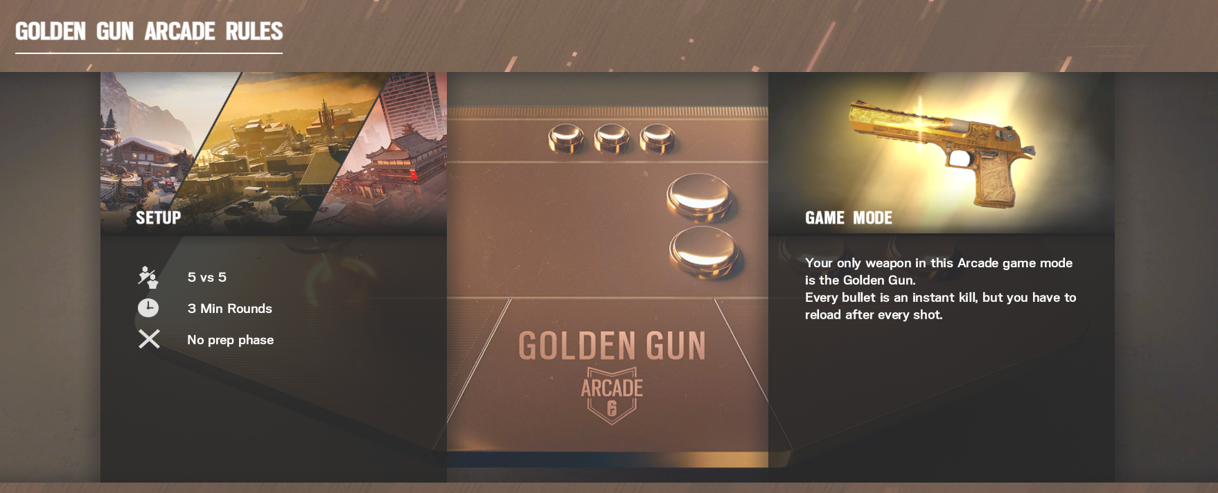 'Golden Gun' Arcade mode returns to Rainbow Six Siege for the weekend ...