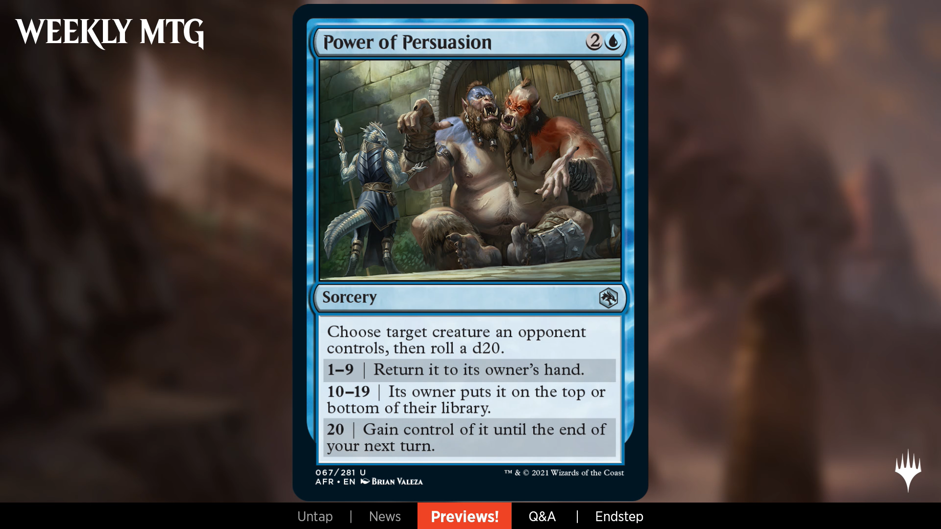 Weekly MTG shows off 6 Forgotten Realms spells, including Mythic Rare ...