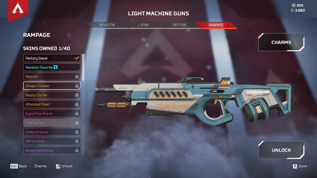 All skins for the Rampage LMG in Apex Legends - Dot Esports