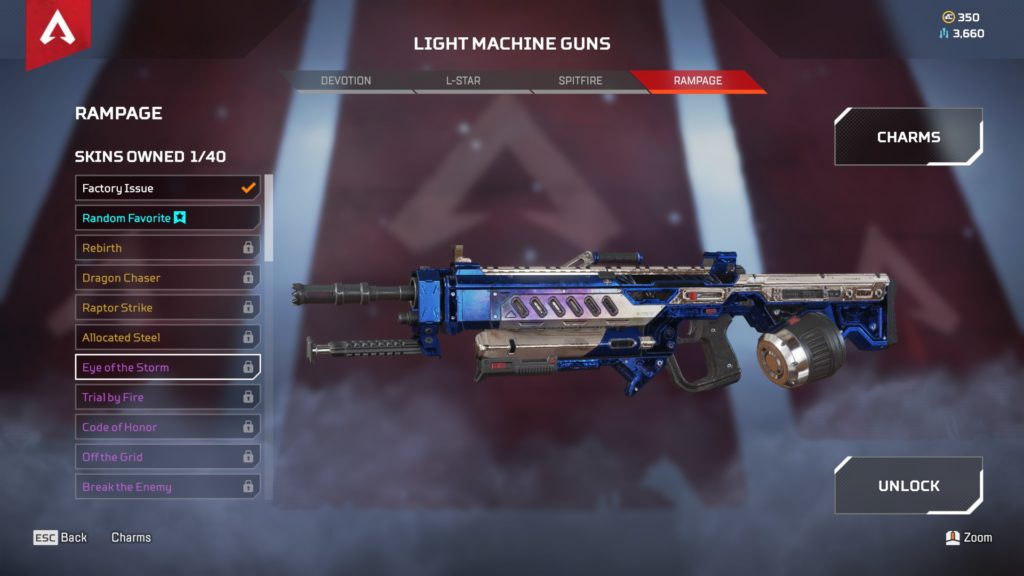 All skins for the Rampage LMG in Apex Legends - Dot Esports