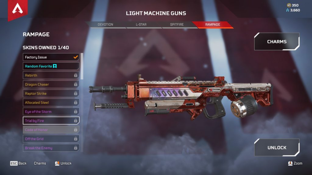 All skins for the Rampage LMG in Apex Legends - Dot Esports