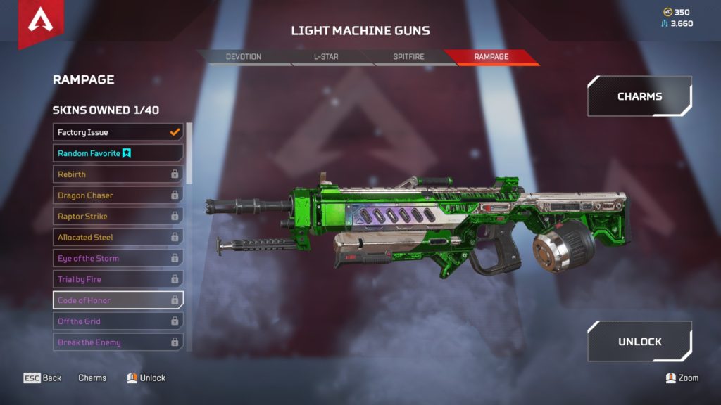 All skins for the Rampage LMG in Apex Legends - Dot Esports