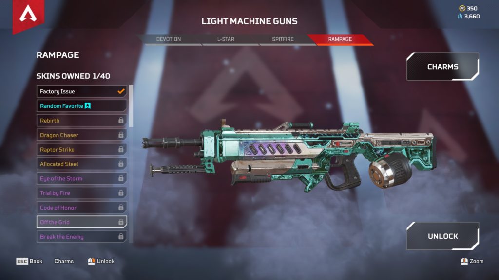 All skins for the Rampage LMG in Apex Legends - Dot Esports
