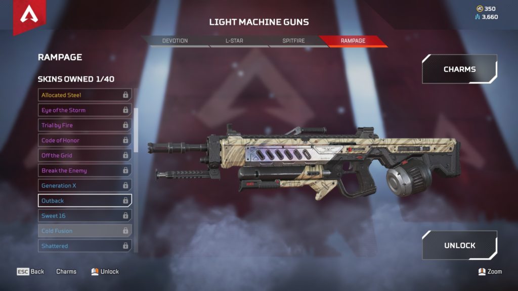 All skins for the Rampage LMG in Apex Legends - Dot Esports