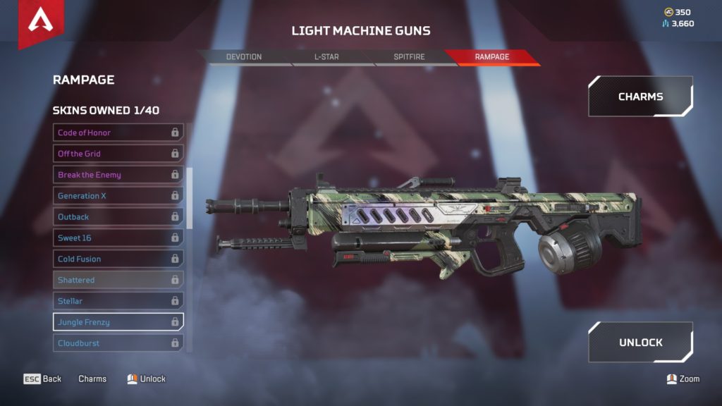 All skins for the Rampage LMG in Apex Legends - Dot Esports