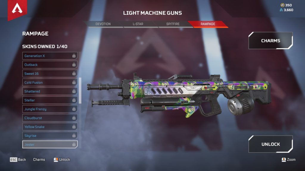 All skins for the Rampage LMG in Apex Legends - Dot Esports