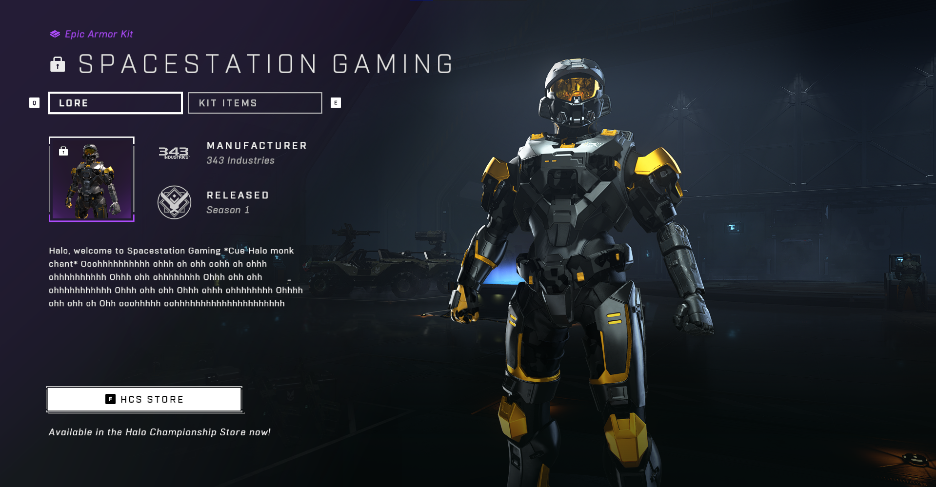 Here are all the HCS partnered team armor skin sets in Halo Infinite ...