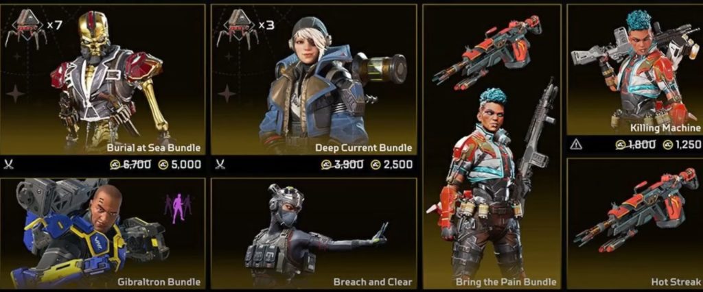 All skins in the Apex Legends Raiders Collection Event - Dot Esports
