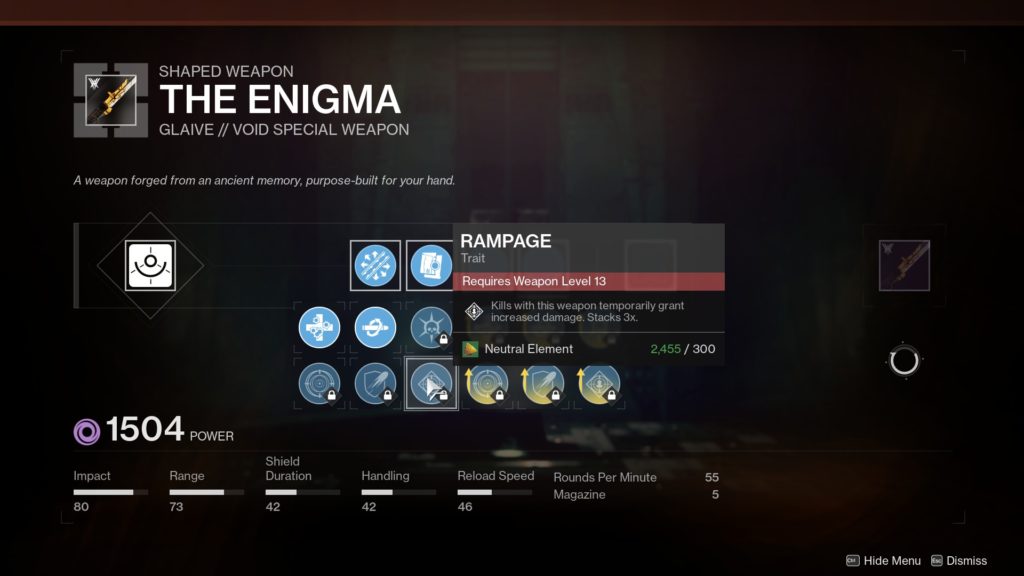 All The Enigma glaive perks in Destiny 2 - Dot Esports