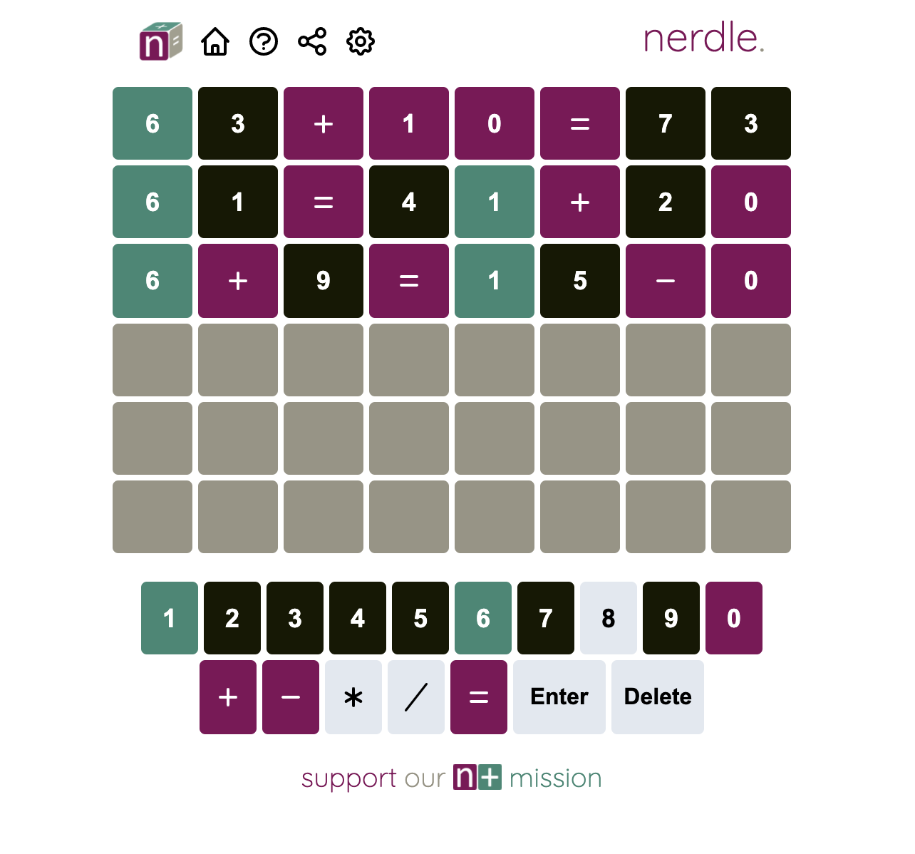 How to play Nerdle, a math-based version of Wordle - Dot Esports