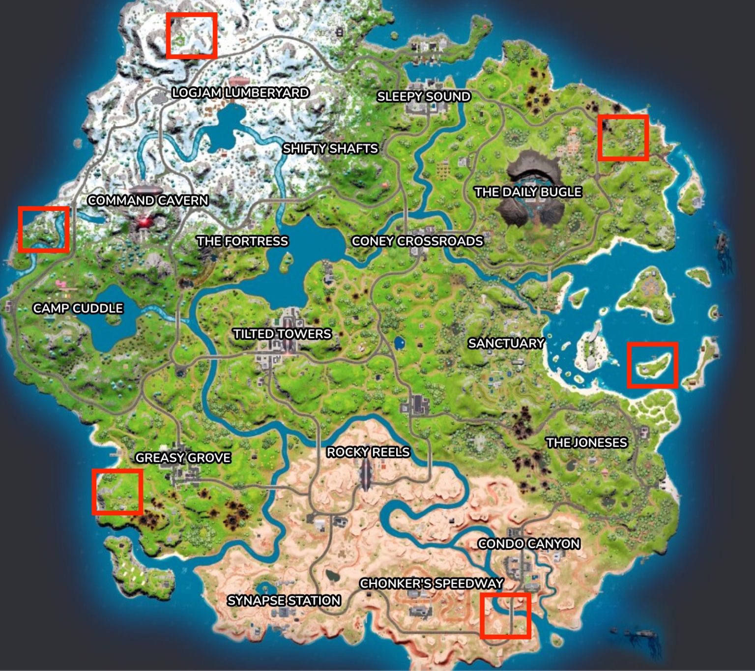 All Choppa/Helicopter locations in Fortnite Chapter 3, season 2 - Dot Esports