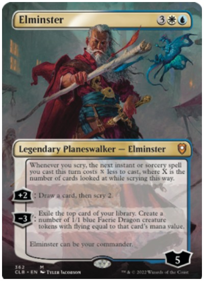 All MTG Baldur's Gate booster fun card styles in Commander Legends ...