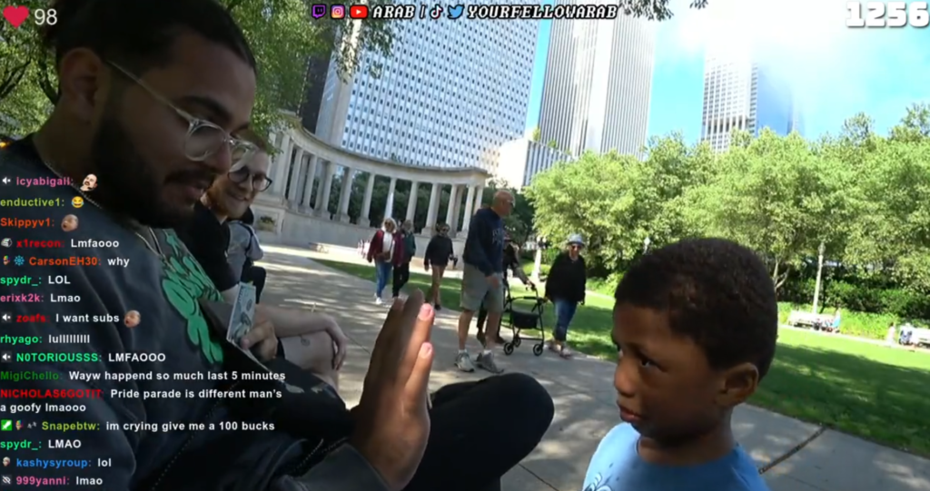 IRL Twitch streamer pays toddler $100 to stop crying - Dot Esports