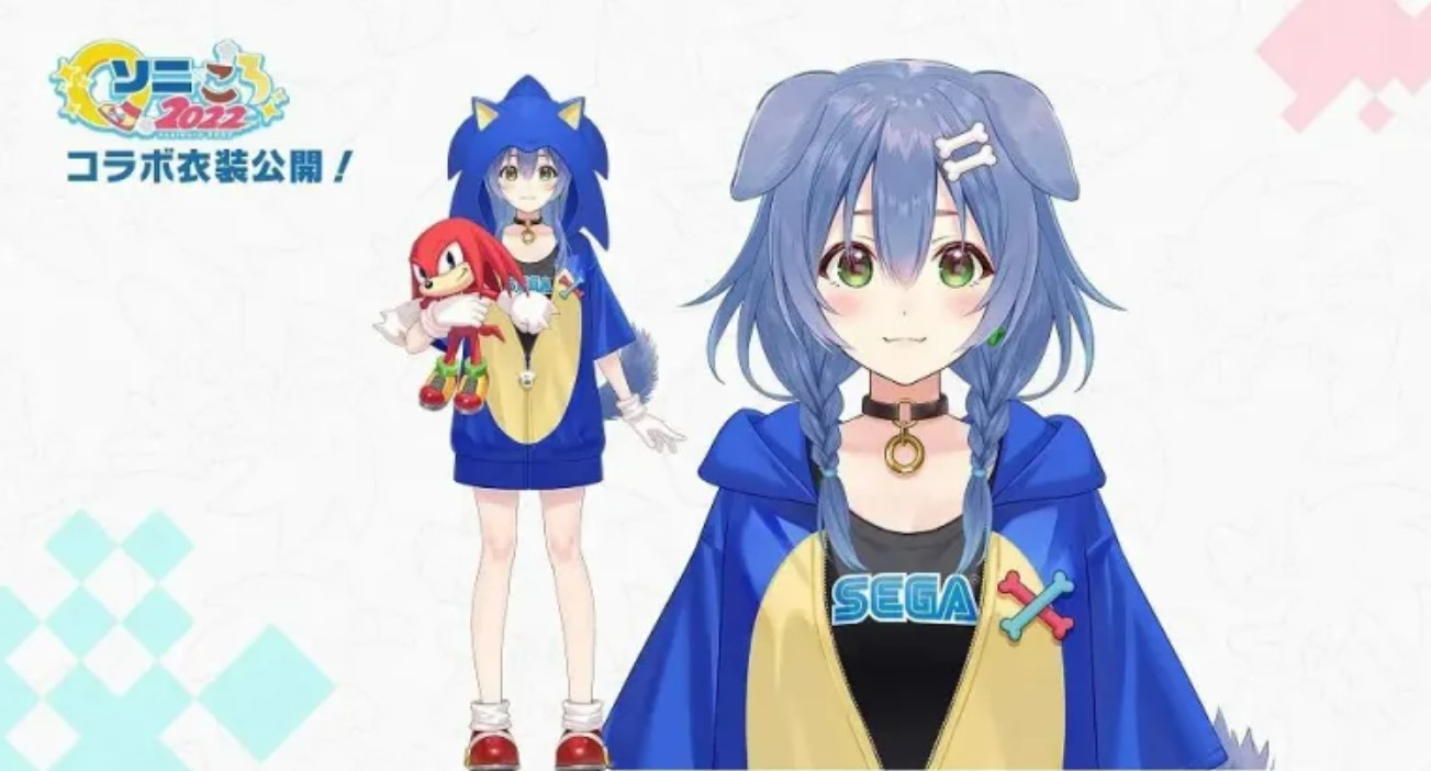 VTuber Inugami Korone collaborates with Sega for Sonic anniversary ...