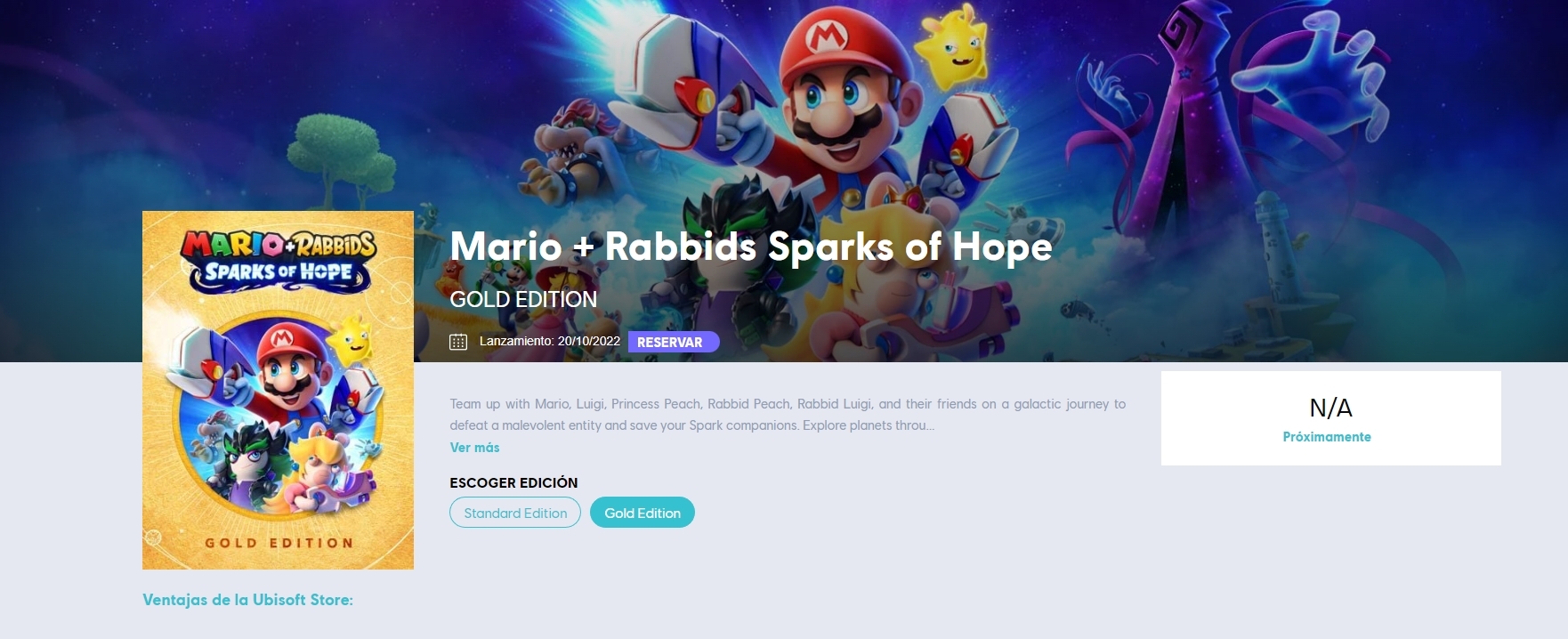 Mario + Rabbids: Sparks of Hope release date appears to have leaked ...
