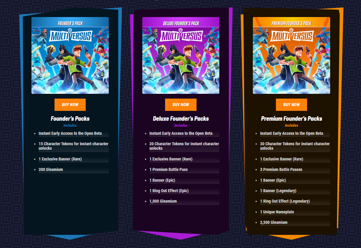 Everything included in the MultiVersus Founder's Pack - Dot Esports