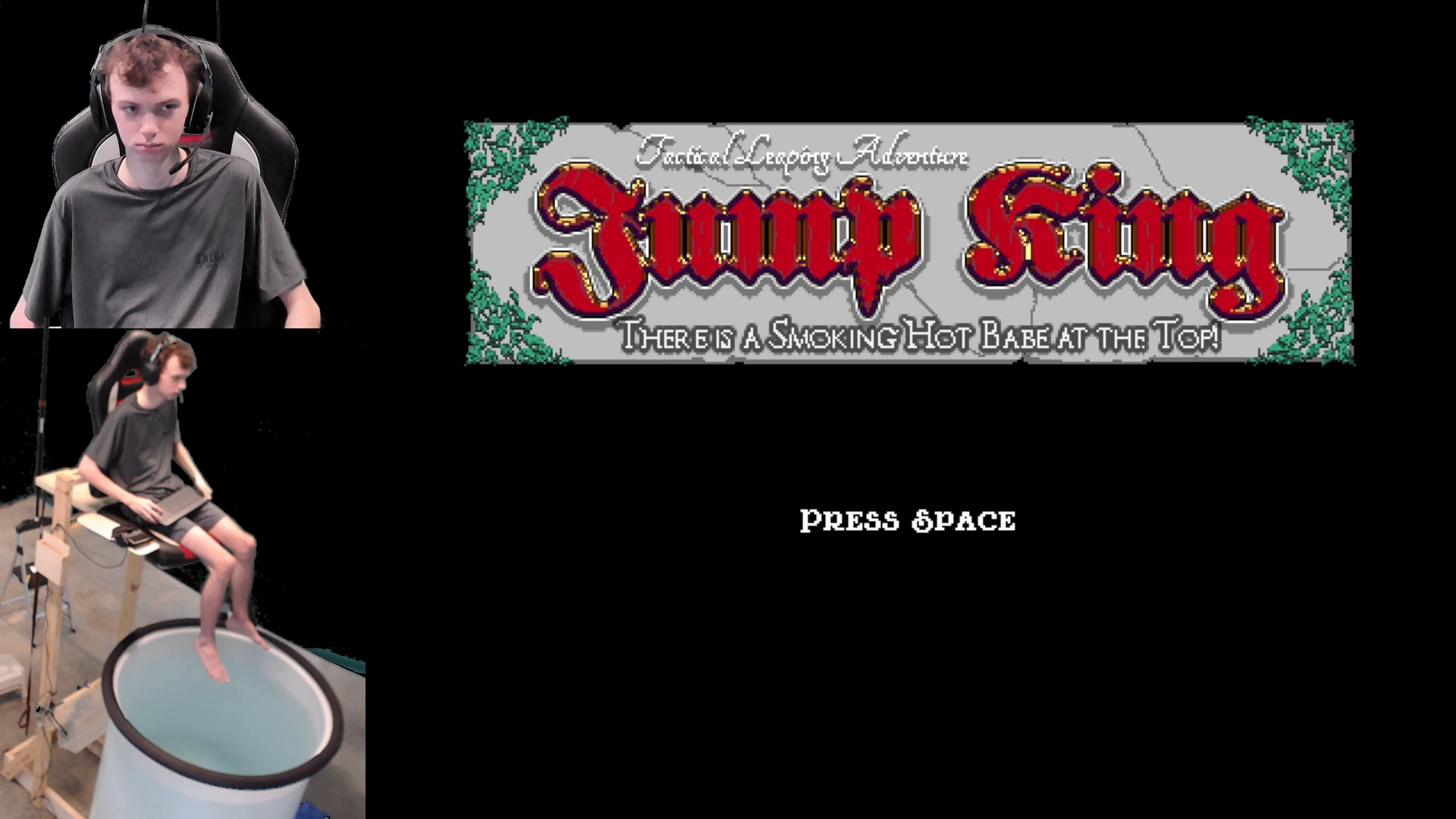 Twitch streamer creates dunk tank setup for Jump King playthrough - Dot ...