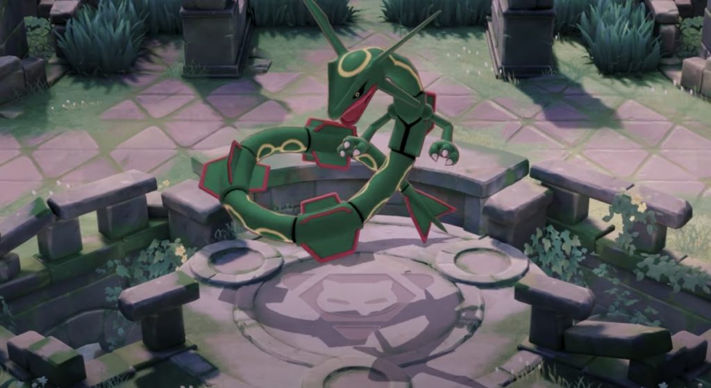 New Pokémon UNITE map featuring Rayquaza showcased at 2022 Pokémon ...