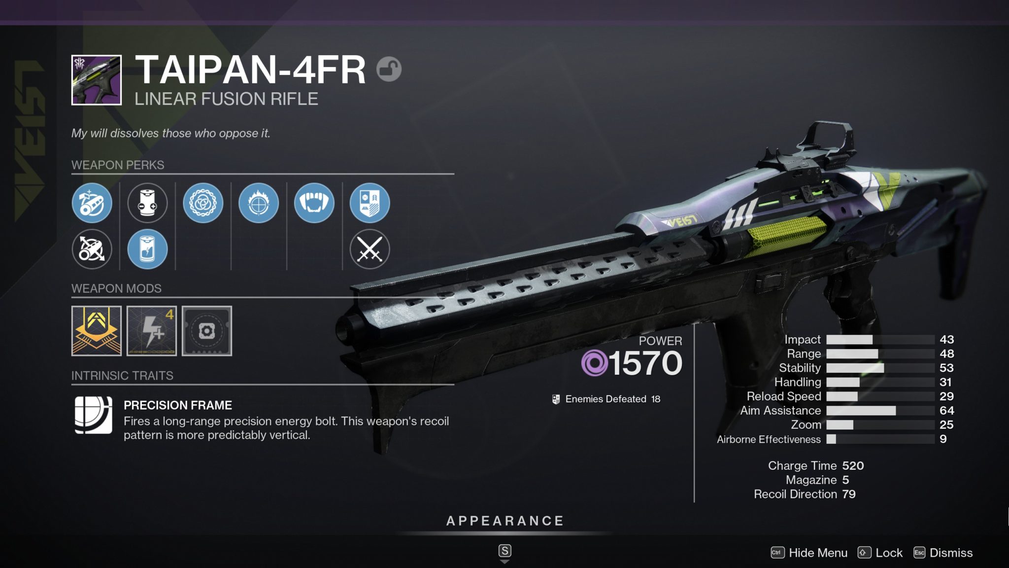 How to get and craft Taipan-4FR in Destiny 2 - Dot Esports