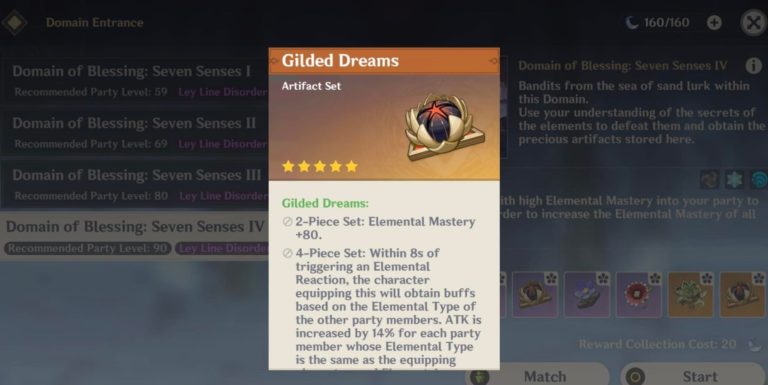 How to get the Gilded Dreams Artifact Set in Genshin Impact - Dot Esports