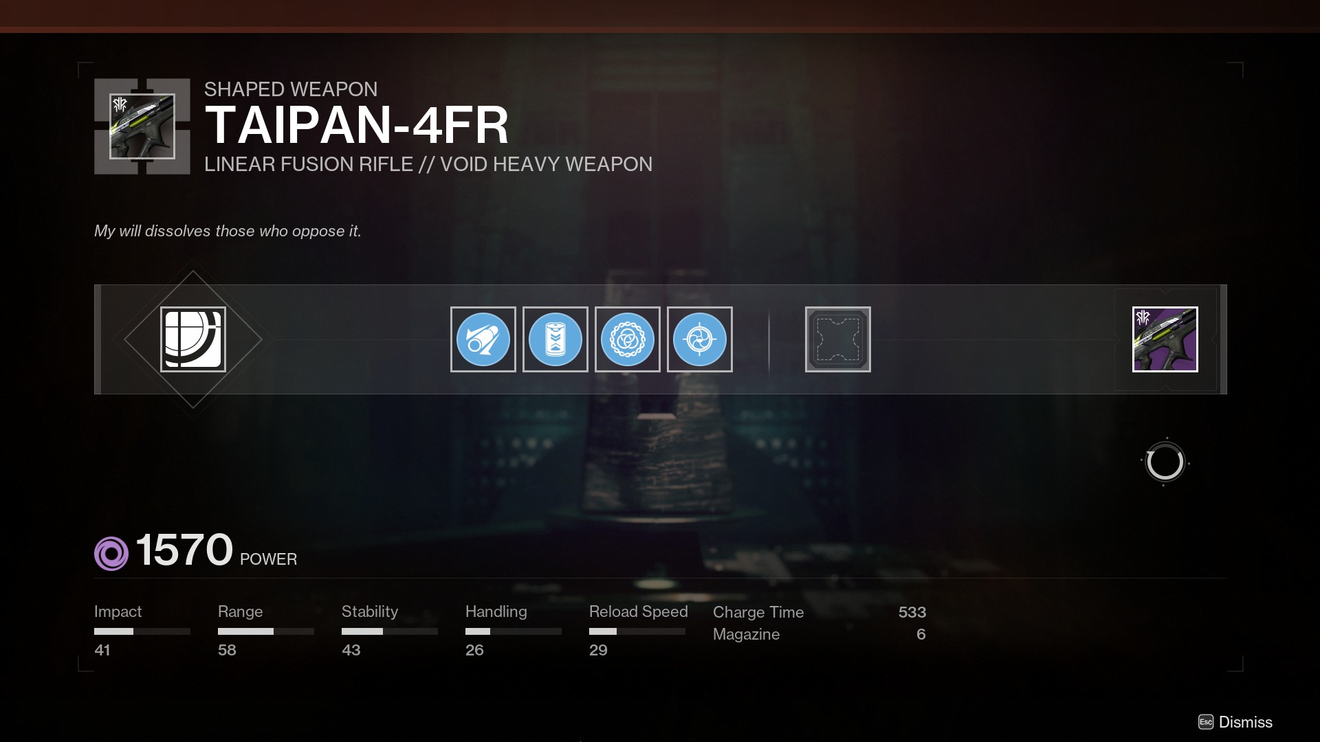 Taipan-4FR God Roll in Destiny 2 | Best Perks to Craft for Taipan-4FR ...