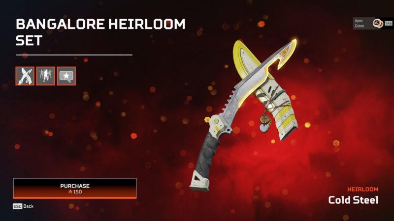 All Heirlooms in Apex Legends - Dot Esports