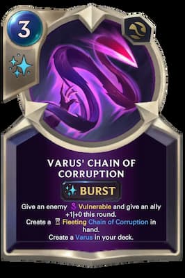 Legends of Runeterra Varus synergizes with Cultist: All day one Darkin ...