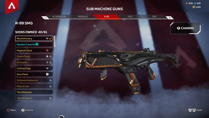 All Current "Pay to Win" Weapon Skins in Apex Legends | Better iron sights for R-99, R-301 ...