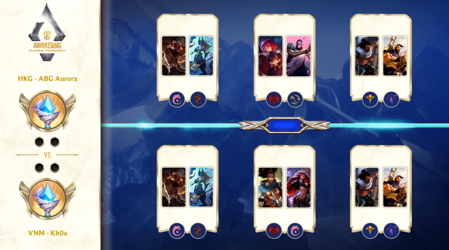 Legends of Runeterra Awakening Seasonal standings - Dot Esports