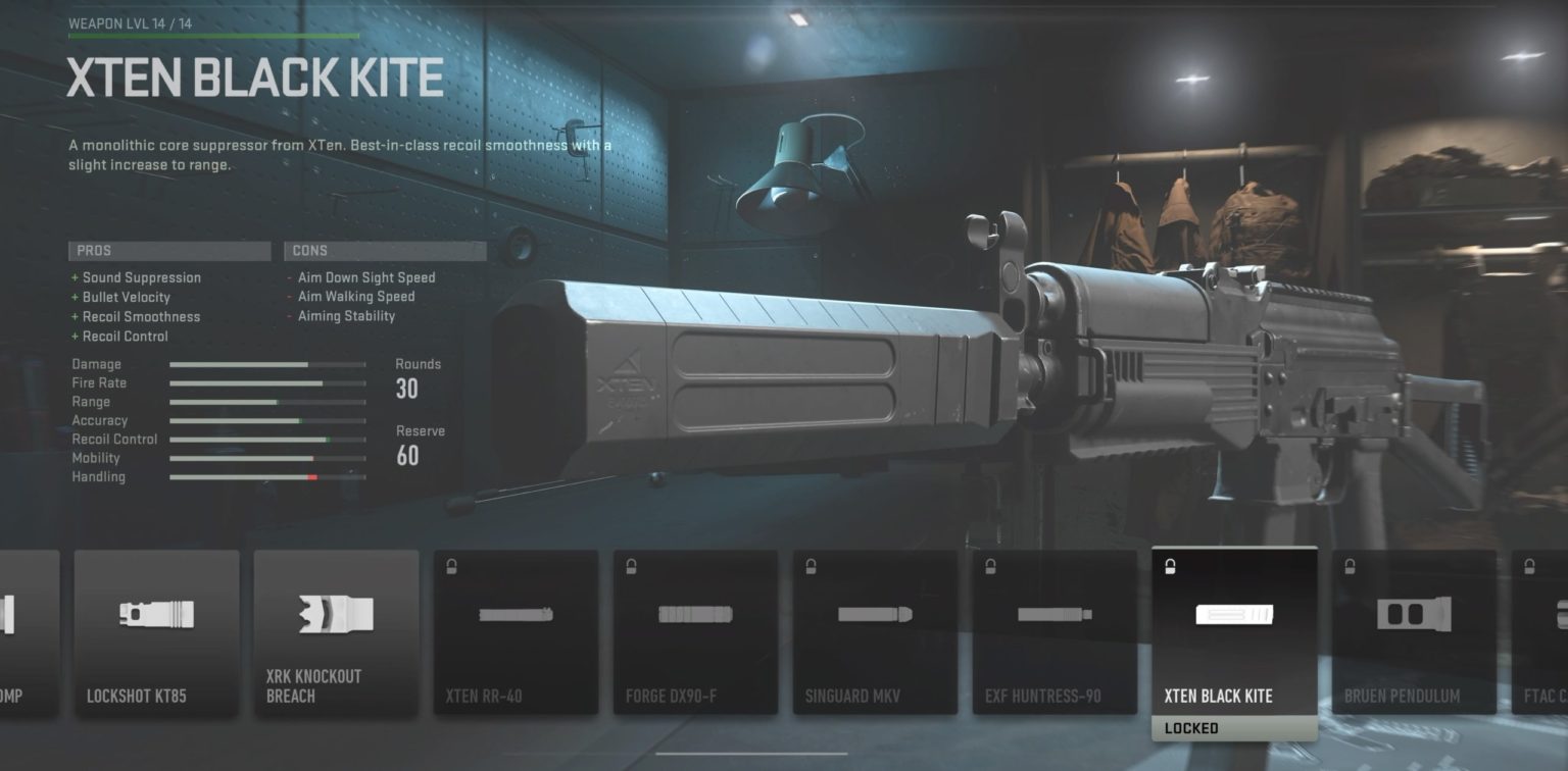 How to unlock the Xten Black Kite Muzzle suppressor in Modern Warfare 2 ...