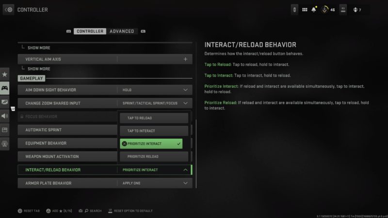 Does Warzone 2 have contextual tap? | Best interact and reload settings ...