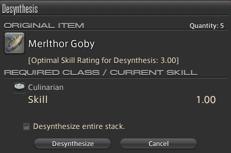 FFXIV Desynth Guide | How and what to desynthesize in Final Fantasy XIV - Dot Esports