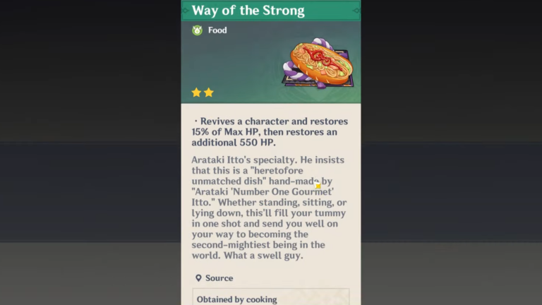 How to make Itto's special dish in Genshin Impact | Arataki Itto ...